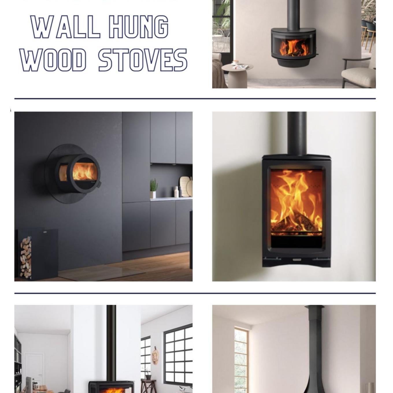 Wall Mounted Stoves, Wall Hung Wood Burning Stoves | Croydon Fireplaces